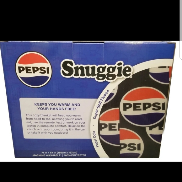 Snuggie | Bedding | Snuggie Pepsi Wearable Super Soft Fleece Blanket W ...